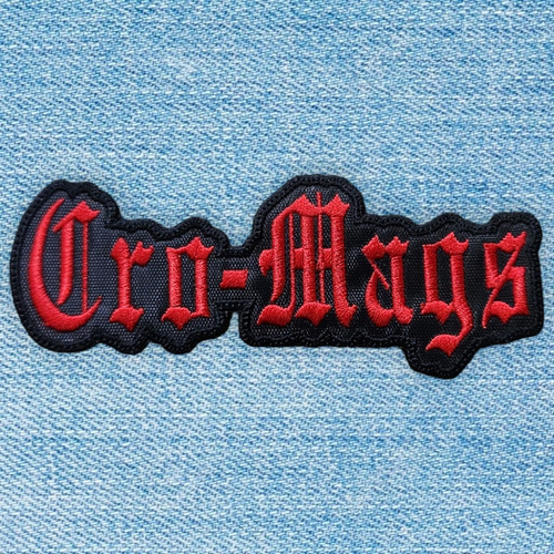 CRO MAGS - Logo EMBROIDERED PATCH | black-wings