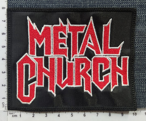 METAL CHURCH - Logo (Square) EMBROIDERED PATCH | black-wings