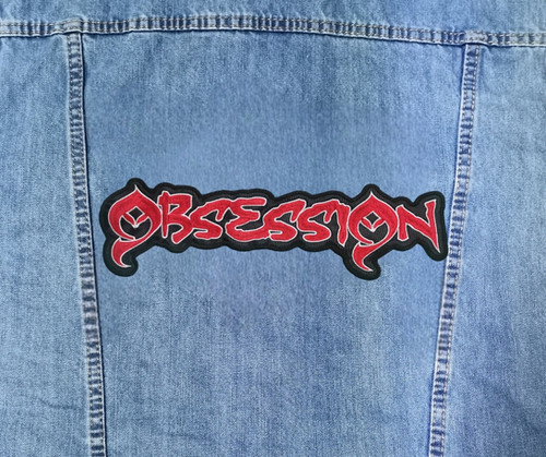 OBSESSION - LOGO EMBROIDERED BACK PATCH | black-wings
