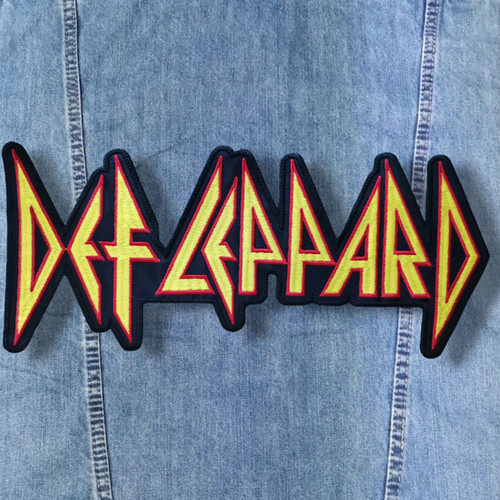 DEF LEPPARD - Logo EMBROIDERED BACK PATCH | black-wings
