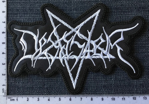 DESASTER - LOGO EMBROIDERED PATCH | black-wings