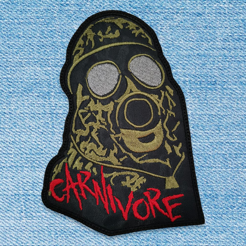 CARNIVORE - Logo (Retaliation) EMBROIDERED PATCH | black-wings