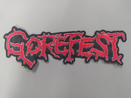 GOREFEST - Logo EMBROIDERED BACKPATCH | black-wings