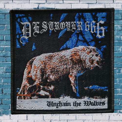 DESTROYER 666 - Unchain The Wolves WOVEN PATCH | black-wings