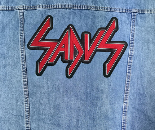 SADUS - LOGO EMBROIDERED BACK PATCH | black-wings