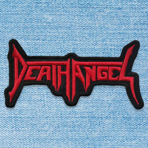 DEATH ANGEL - Logo (shaped) EMBROIDERED PATCH | black-wings