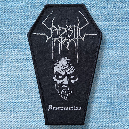 SADISTIC INTENT - Ressurection Coffin WOVEN PATCH | black-wings