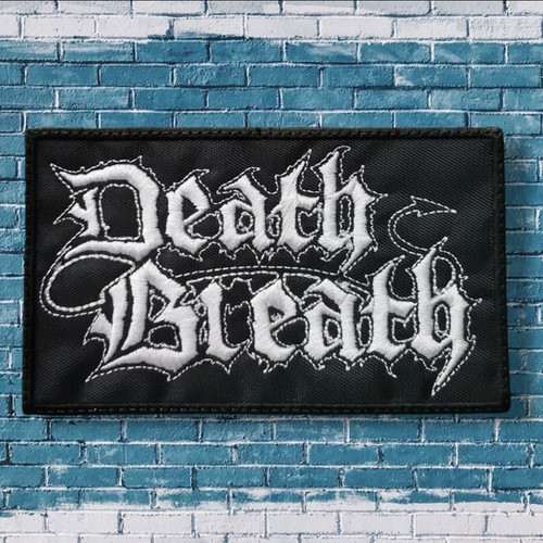 DEATH BREATH - Logo EMBROIDERED PATCH | black-wings
