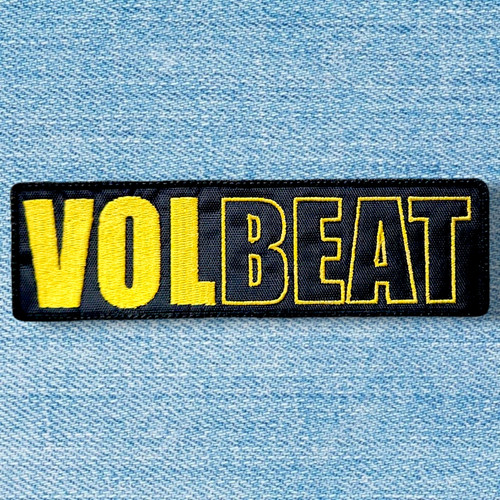 VOLBEAT - Logo Strip EMBROIDERED PATCH | black-wings