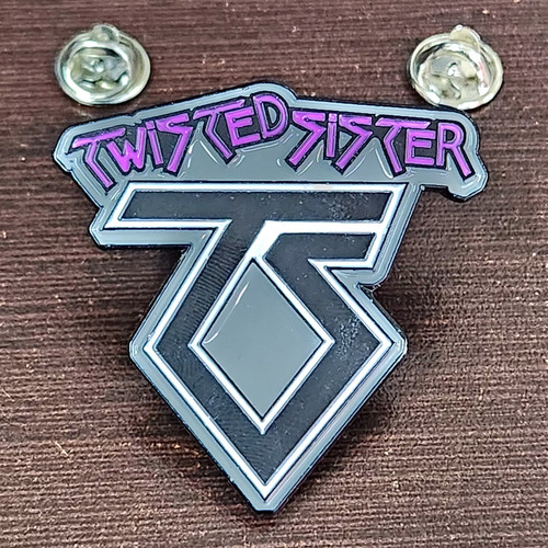 TWISTED SISTER - Logo +Symbol (Coloured) METAL PIN | black-wings