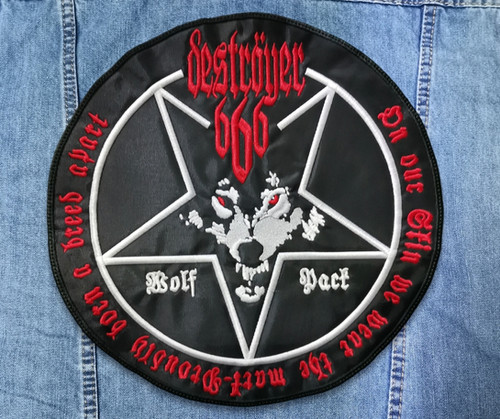 DESTROYER 666 - Wolf Part BACK PATCH | black-wings