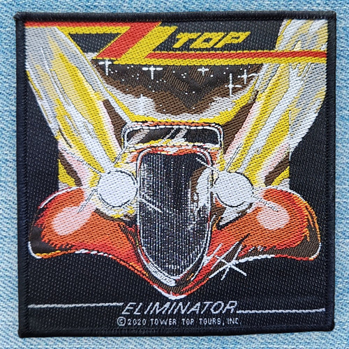 ZZ TOP - Eliminator WOVEN PATCH | black-wings