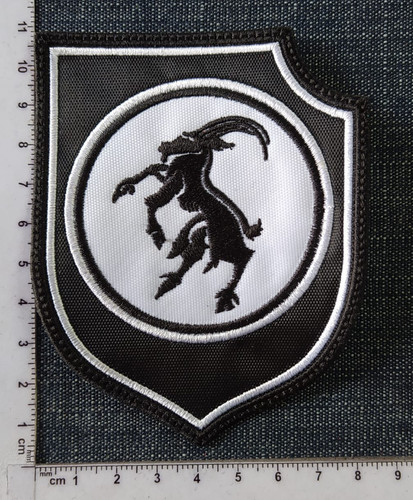 GOATMOON - SHIELD EMBROIDERED PATCH | black-wings
