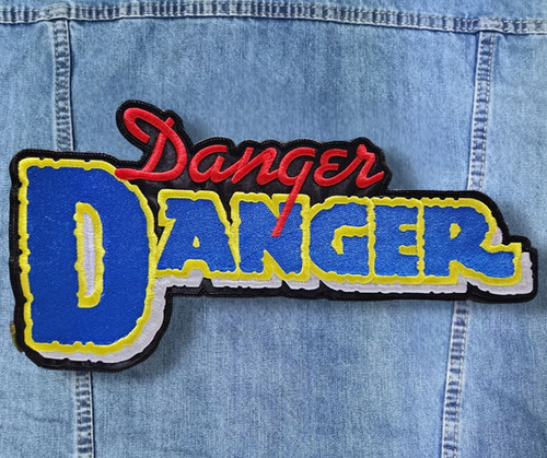 DANGER DANGER- Logo EMBROIDERED BACK PATCH | black-wings