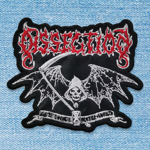 DISSECTION - Reaper Shaped EMBROIDERED PATCH | black-wings