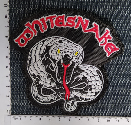 WHITESNAKE - Logo Snake EMBROIDERED PATCH | black-wings
