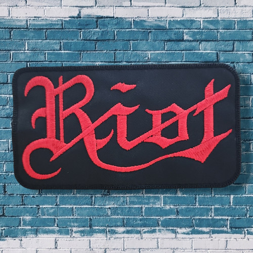 RIOT - New Logo EMBROIDERED PATCH | black-wings