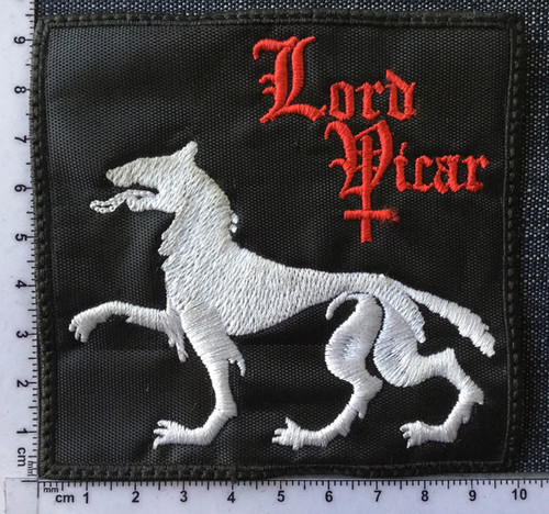 LORD VICAR - Logo EMBROIDERED PATCH | black-wings
