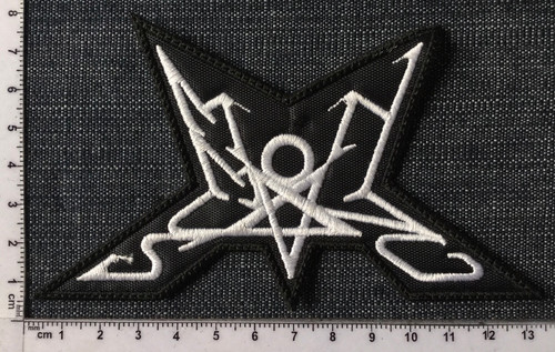 SUMMONING - White symbol EMBROIDERED PATCH | black-wings