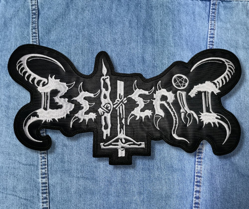 BEHERIT - Old Logo Back Patch | black-wings