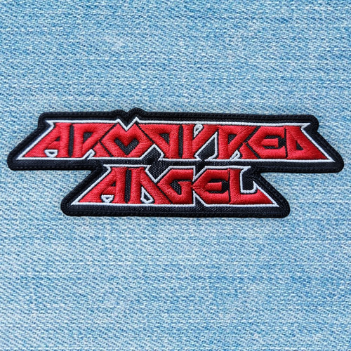 ARMOURED ANGEL - Logo EMBROIDERED PATCH | black-wings