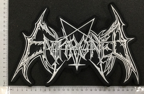 ENTHRONED - Logo EMBROIDERED BACK PATCH | black-wings
