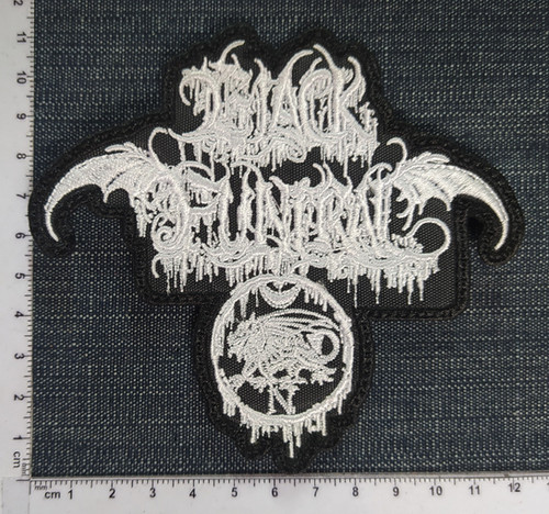 BLACK FUNERAL - LOGO EMBROIDERED PATCH | black-wings