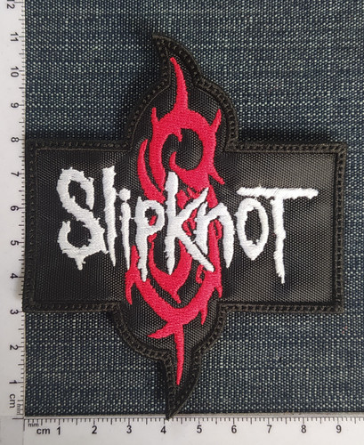 SLIPKNOT - Logo AND Symbol EMBROIDERED PATCH | black-wings