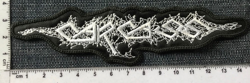 CARCASS - LOGO SHAPED EMBROIDERED PATCH | black-wings