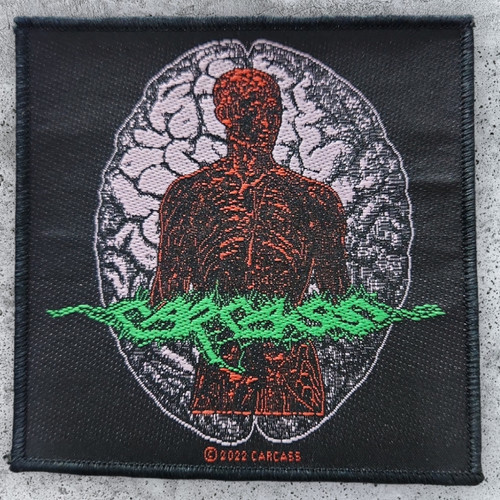 CARCASS - Human Brain WOVEN PATCH | black-wings