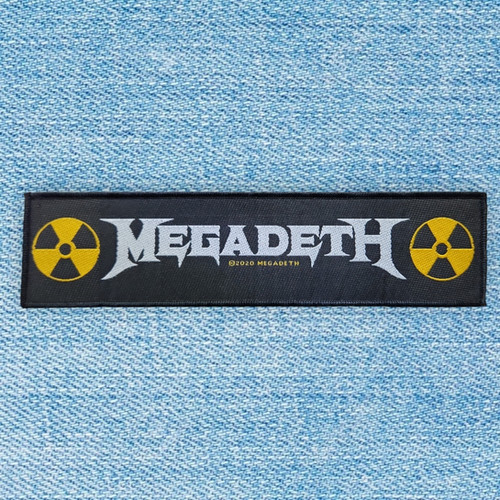 MEGADETH - Radioactive Logo Stripe WOVEN PATCH | black-wings