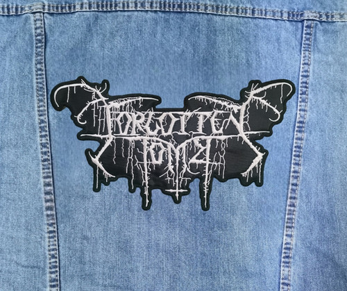 FORGOTTEN TOMB - LOGO EMBROIDERED BACK PATCH | black-wings