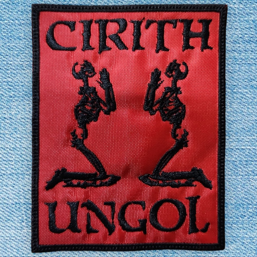 CIRITH UNGOL - Logo Square EMBROIDERED PATCH | black-wings