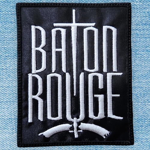 BATON ROUGE - Logo EMBROIDERED PATCH | black-wings