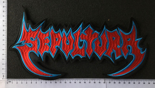 SEPULTURA - LOGO EMBROIDERED BACK PATCH | black-wings