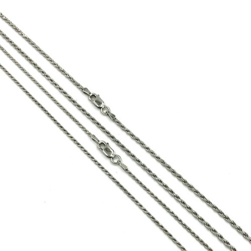 Italian 925 Sterling Silver Rope Chain 1mm | watkins-1