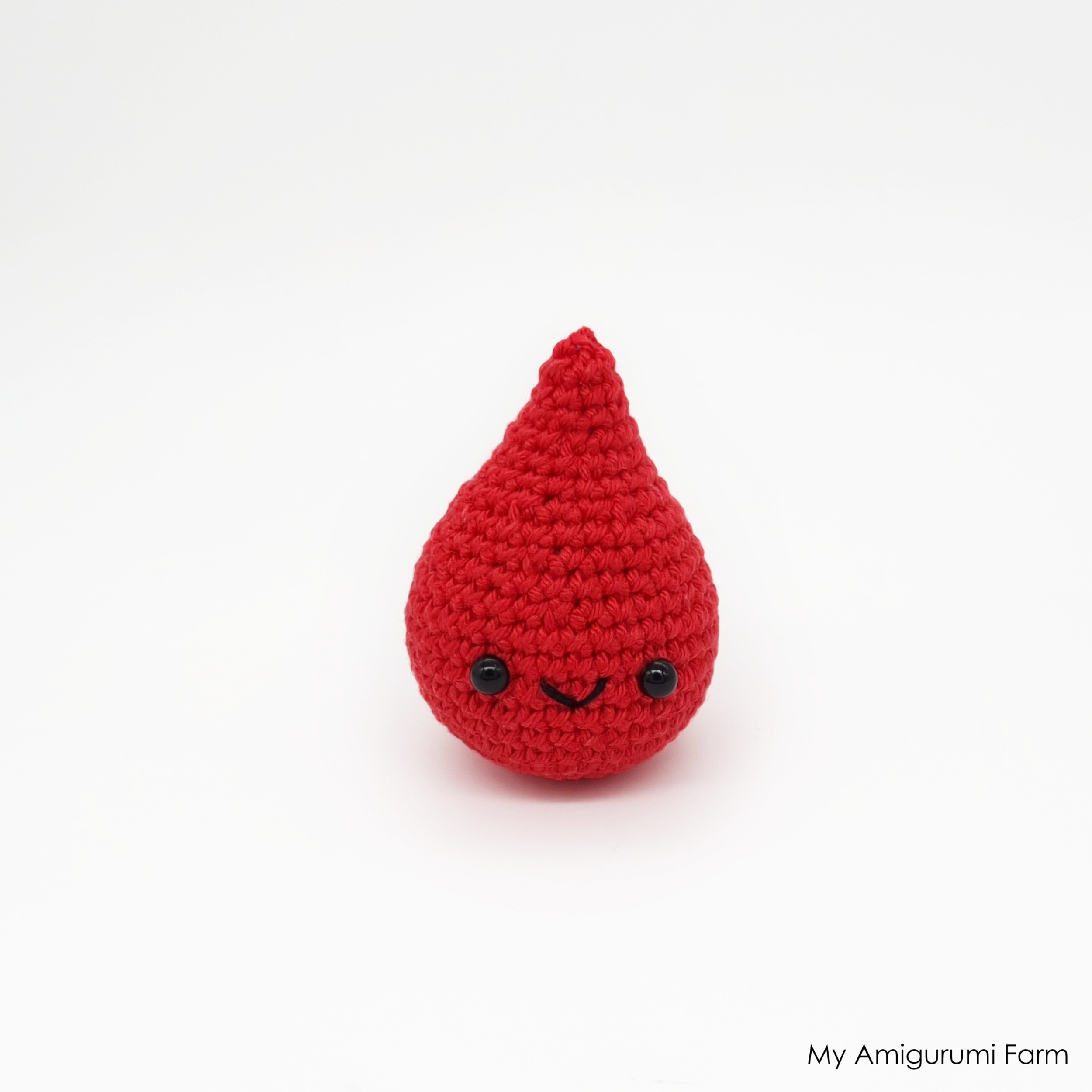 FREE CROCHET BLOOD DROP PATTERN