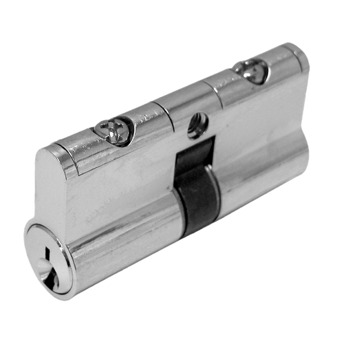 DS1272 | Euro 62mm 5 Pin Cylinder – C4 Keyway | Bustard Glass & Aluminium