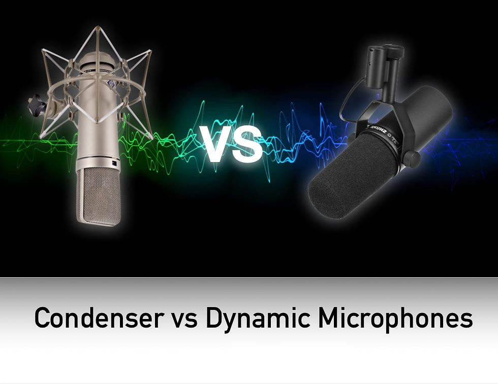 Condenser Microphones vs Dynamic Microphones: Everything you Need to Know!