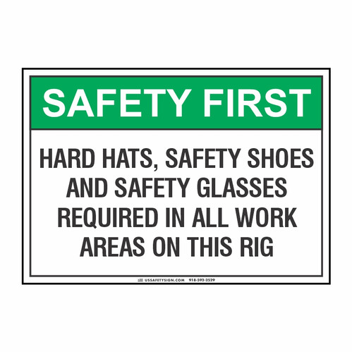 SAFETY FIRST HARD HATS, SAFETY SHOES AND SAFETY GLASSES REQUIRED | US ...