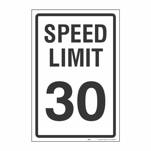 SPEED LIMIT 30 | US Safetysign