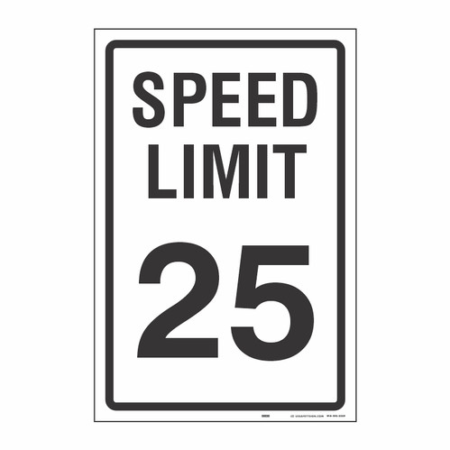 SPEED LIMIT 25 | US Safetysign