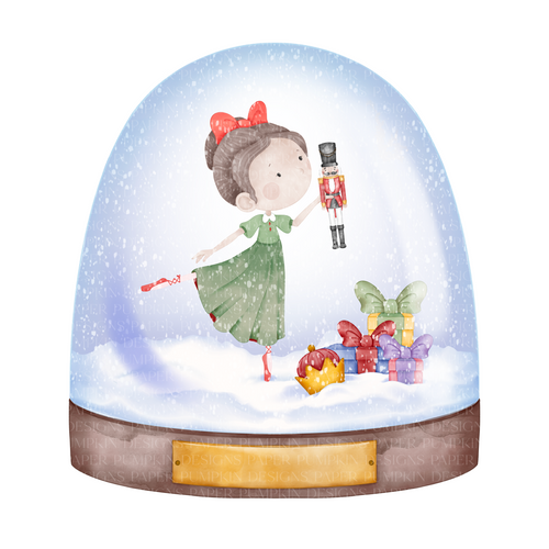Clara And Nutcracker Snow Globe V2 Paper Pumpkin Design clara-and-nutcracker-snow-globe-v2-paper-pumpkin-design