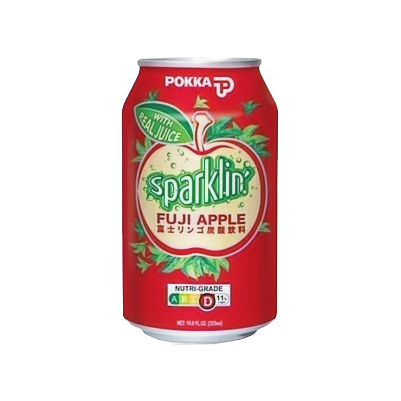 Pokka Sparkling Fuji Apple Can 300mlx24cans | Ttdrinks