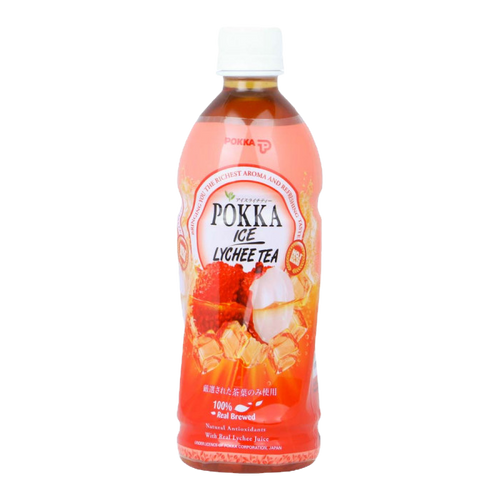 Pokka Ice Lychee Tea Bottle 500mlx24btls | Ttdrinks