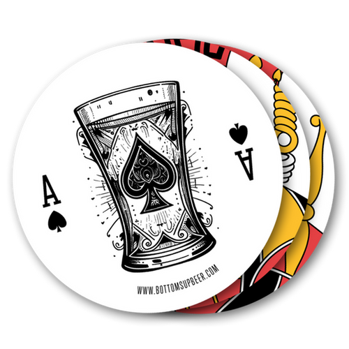 BU Playing Cards Set of 60 (120) | BottomsUpBeer.com
