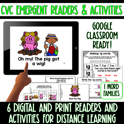 Digital and Print Short I CVC Emergent Readers and Activities | mysite