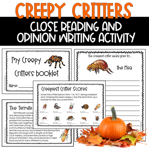 Halloween Fall Themed Close Reading and Opinion Writing | mysite