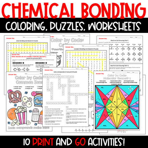 Chemical Bonding Worksheets | mysite