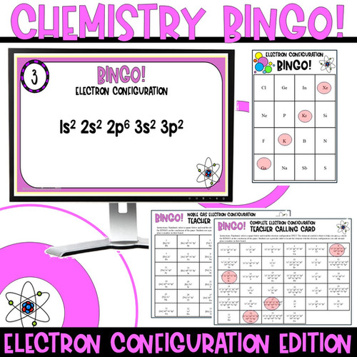 Chemistry BINGO Game - Electron Configuration Edition | mysite